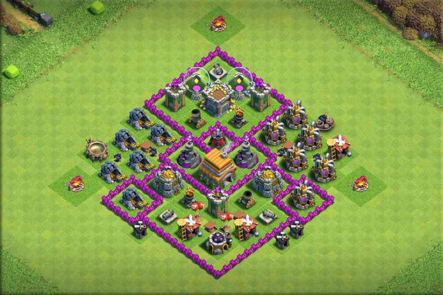 TH6 Base Layout Link #6 - Town Hall Base Link, Capital Layouts