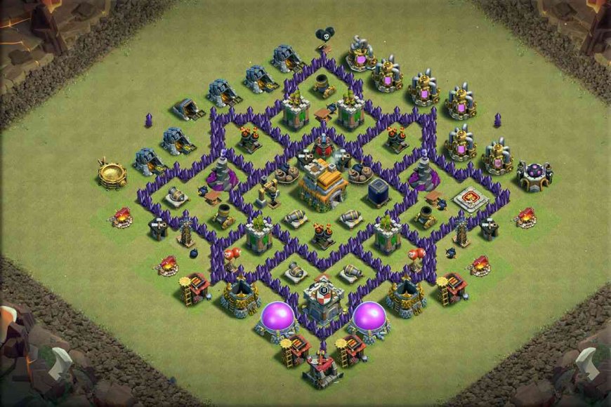 Best TH7 War Base #2 - Town Hall Base Link, Capital Layouts