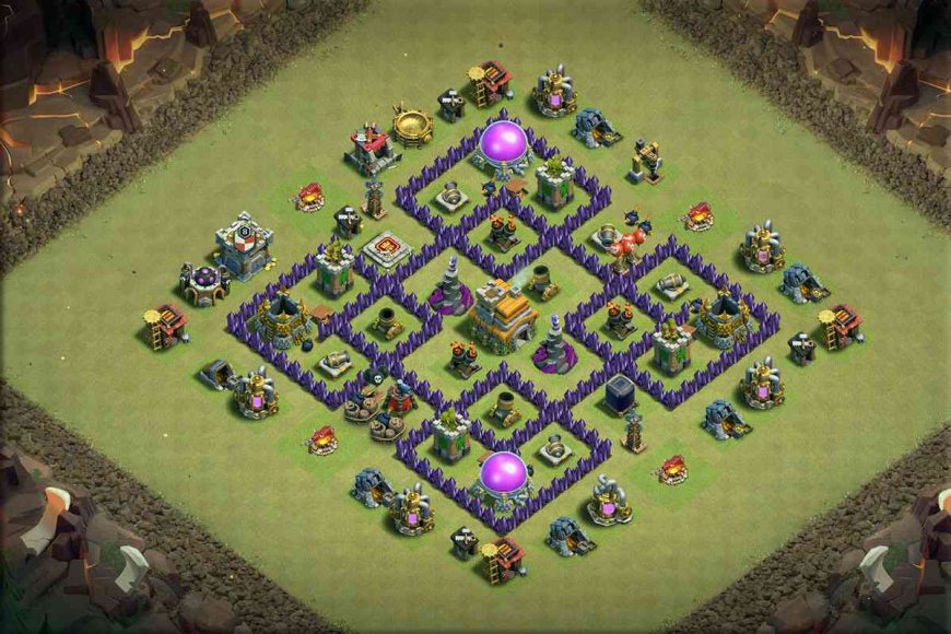 TH7 Best War Base #4 - Town Hall Base Link, Capital Layouts