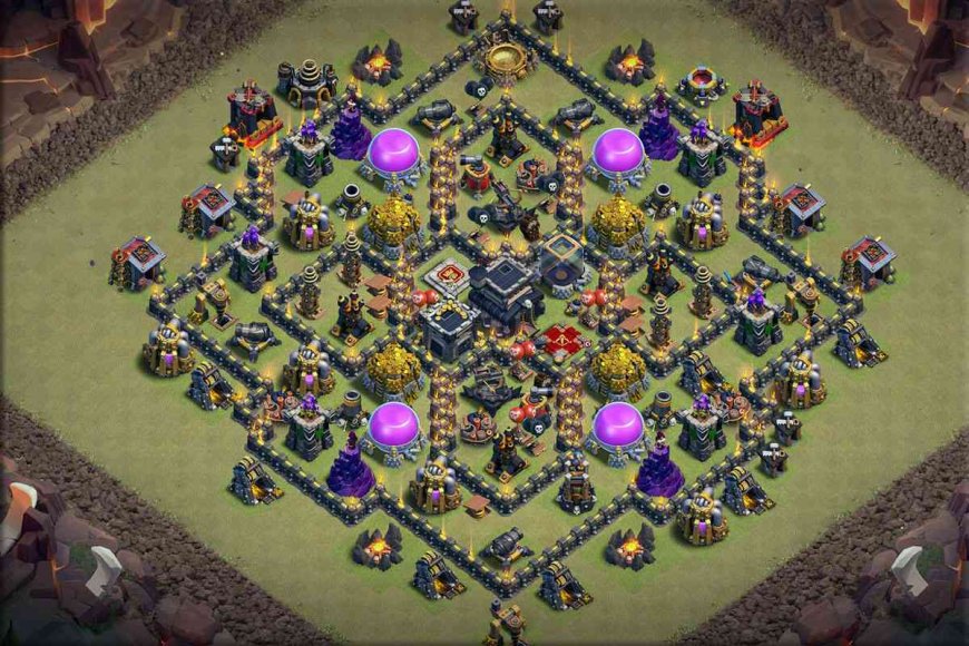 Best TH9 War Bases #9 - Town Hall Base Link, Capital Layouts