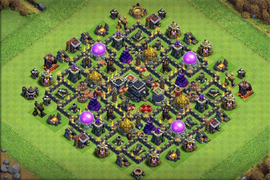 TH9 Trophy Base October 2022 #7 - Town Hall Base Link, Capital Layouts