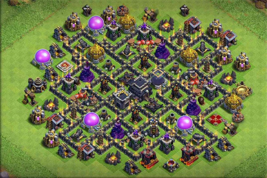 TH9 Trophy Base New #9 - Town Hall Base Link, Capital Layouts