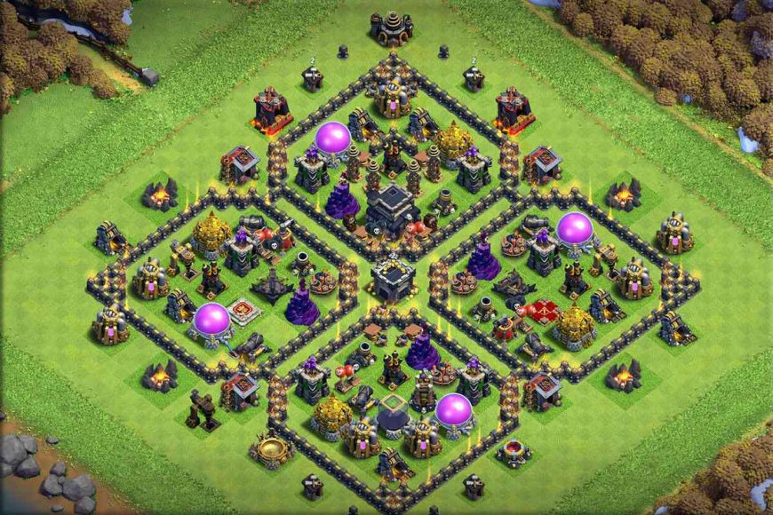 TH9 Trophy Base CoC #10 - Town Hall Base Link, Capital Layouts