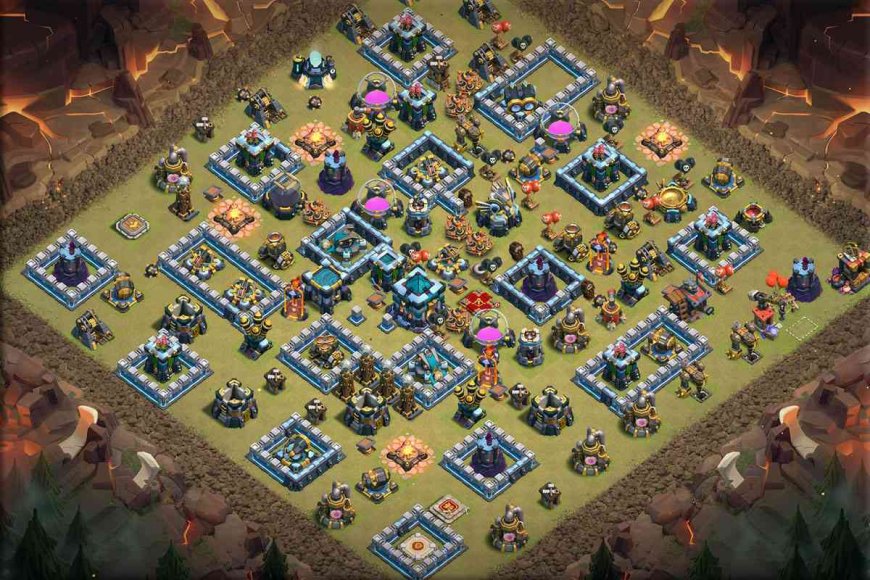 TH13 War Base with Link - Anti 3 Stars #28 - 2025