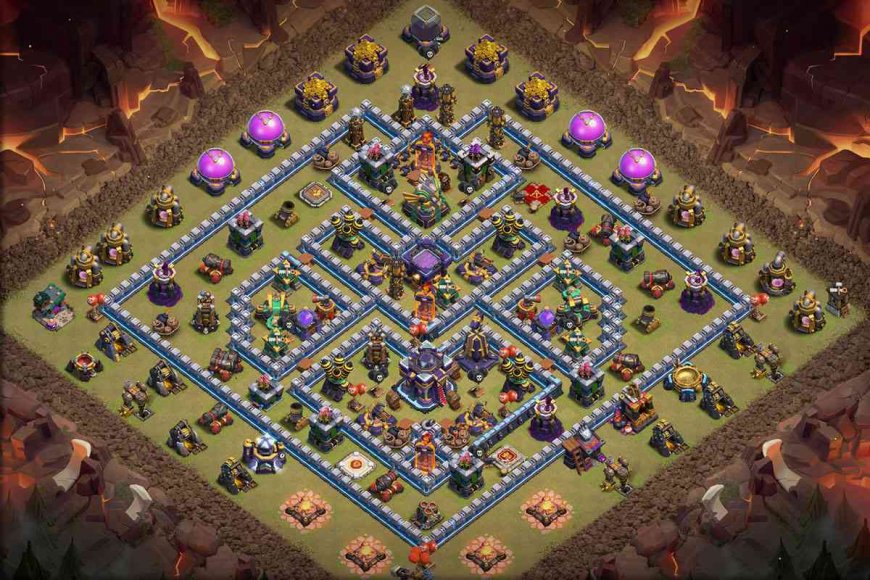 TH15 New Base with Link - Anti 3 Stars War Layout #48 - 2025