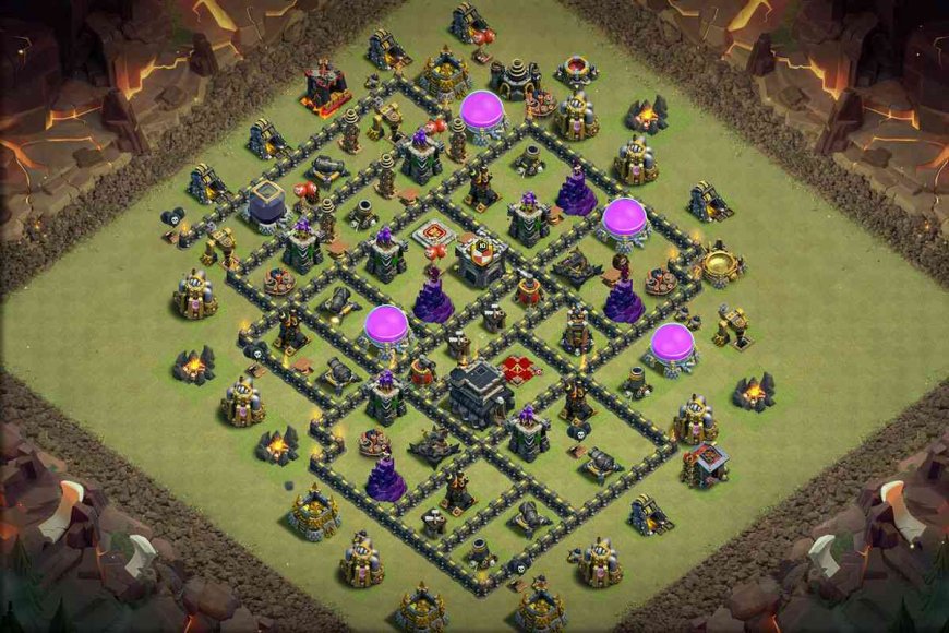 Best Town Hall 9 War Base Layout with Link #30 - 2025