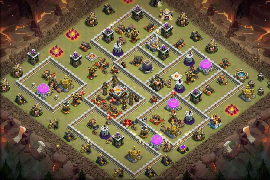 Town Hall 11 War Base - Anti 1 Star Layout with Link #59 - ClashCodes