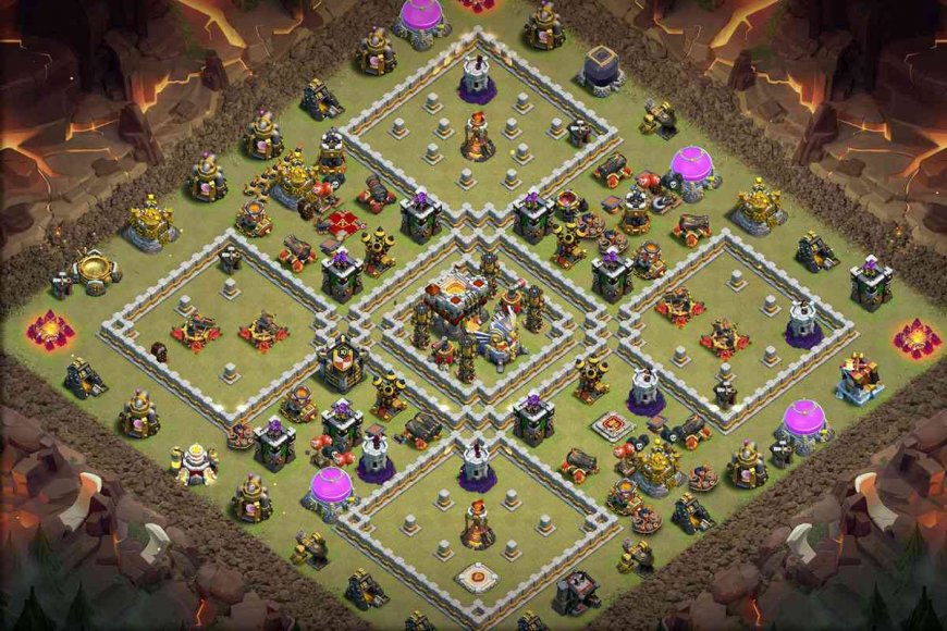 TH11 Anti 2 Star Base Layout with Link - COC - ClashCodes