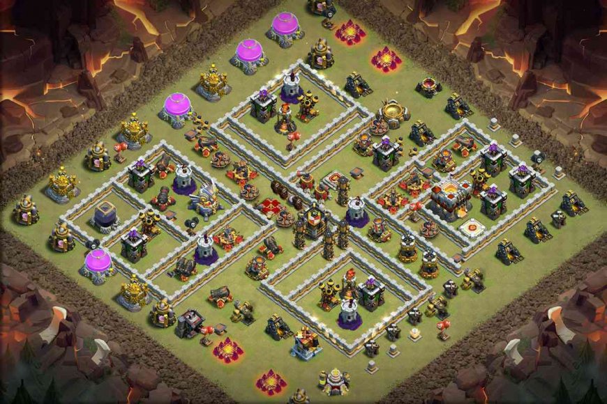 Town Hall 11 Anti 2 Star Base Layout with Link #65 - 2025
