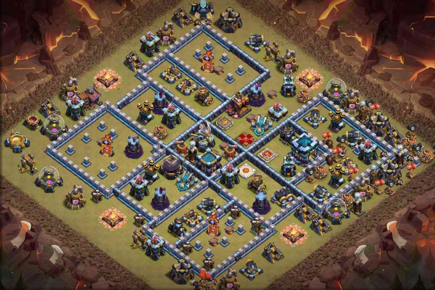 Best TH13 Anti 3 Star Base Layout with Link - Clan War #33 - 2025