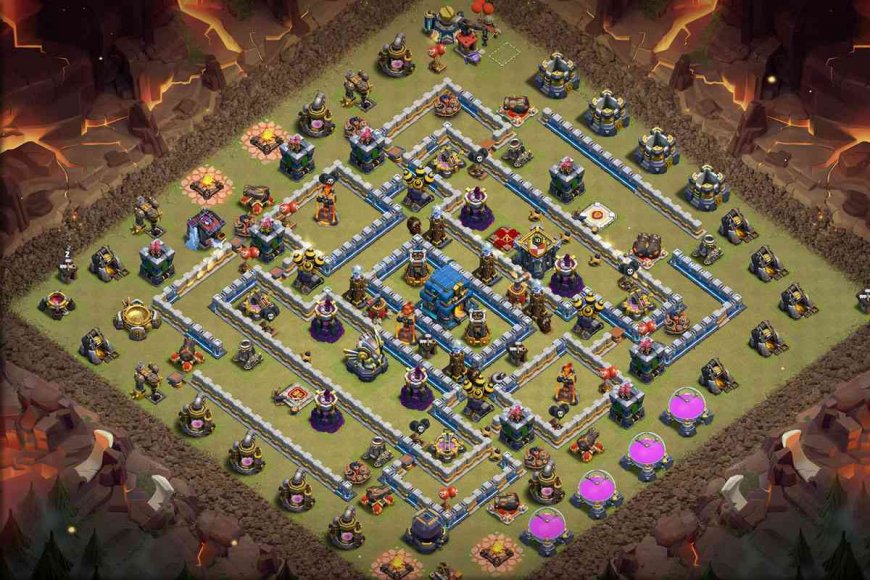 Top TH12 Anti 2 Star Base Layout for Clan War #51 - ClashCodes