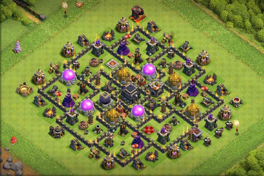 Best TH9 Anti 2 Star Farming Base Layout with Link #16 - 2025
