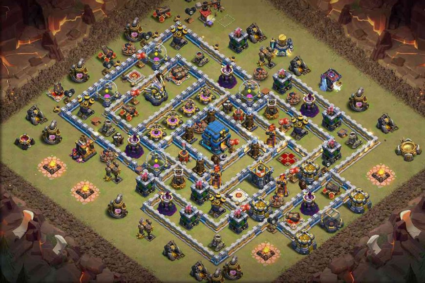 Best TH12 Anti 2 Star War Base - CWL Layout Link #55 - 2025