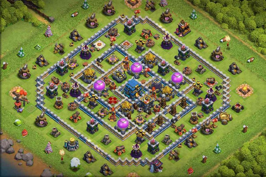 Unstoppable TH12 Farming Base: Anti-Everything Design - ClashCodes