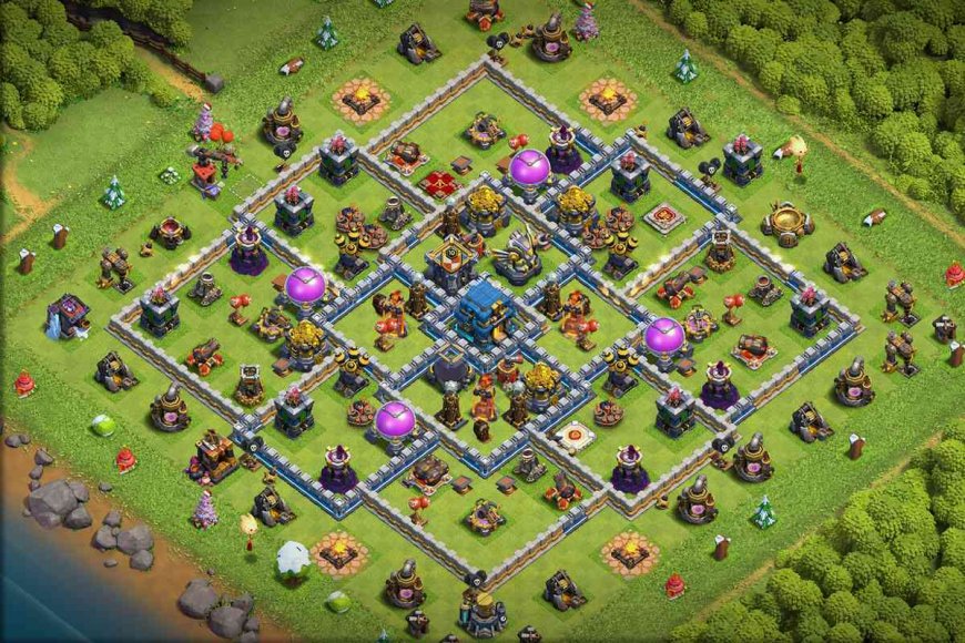 Epic TH12 Farming Base - Anti Electro Dragon Layout #32 - 2025