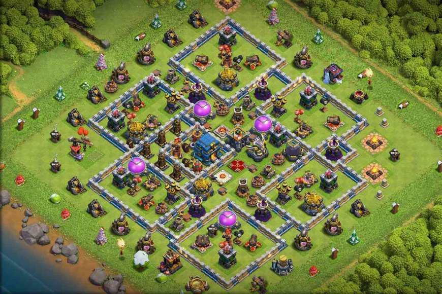 Best TH12 Farming Base - Anti 2 Star Layout Link #33 - 2025