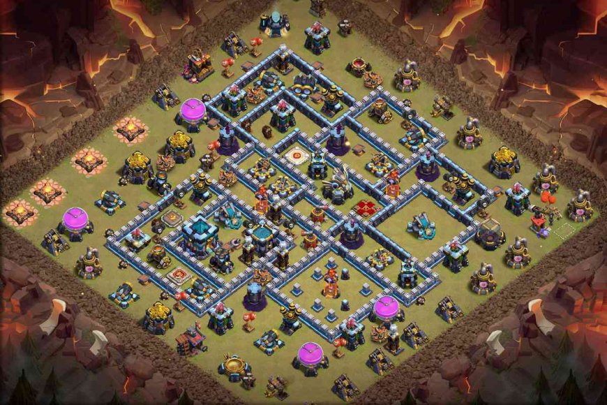 Hard TH13 Clan War Base - Anti 3 Star Layout Link #46 - 2025