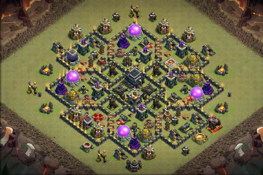 Symmetric TH9 Base War - Anti 2 Star | Clash of Clans - 2025