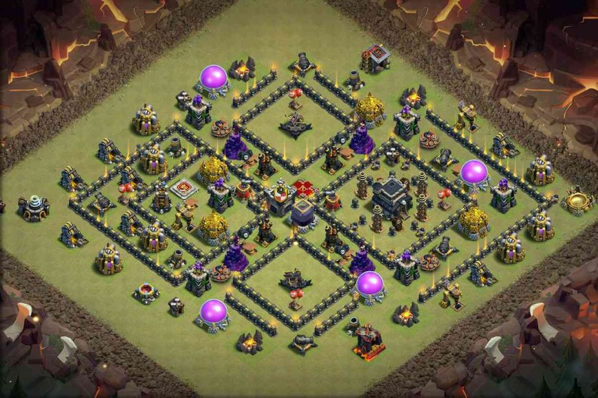 Top TH9 Base - Anti 3 Star | Town Hall 9 Base for Clan War - 2025