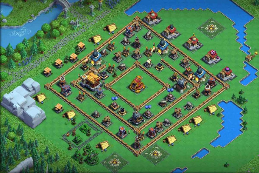Powerful Barbarian Camp 4 Base Design | Clash of Clans | Dominate Raid ...