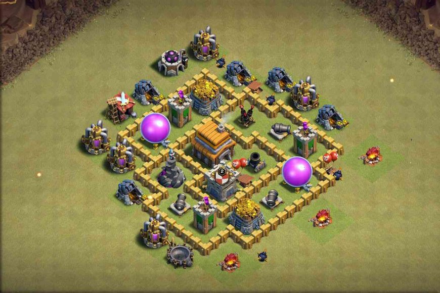 Unbeatable TH5 Defense Base for CoC - 2025
