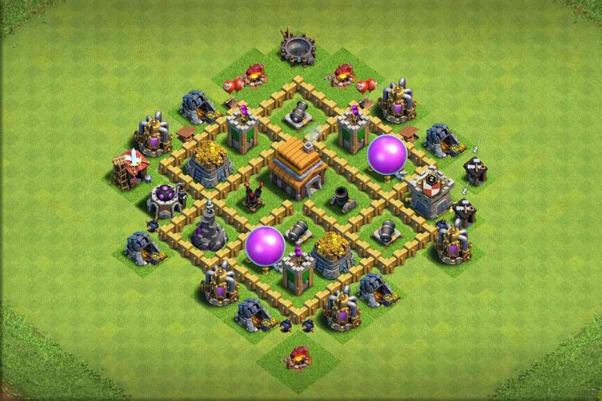 Good TH5 Farming Base Design For Clasher - 2025