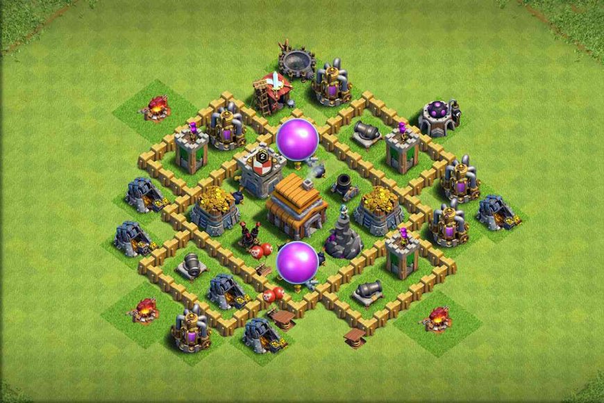 Unbeatable TH5 Farming Base for Loot Protection - 2025