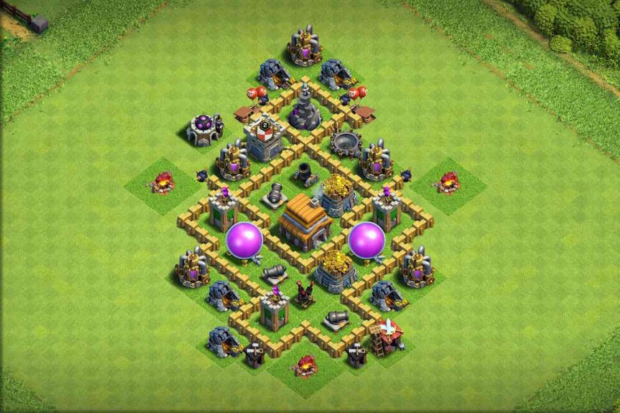Powerful TH5 Farming Base to Guard Resources - 2025