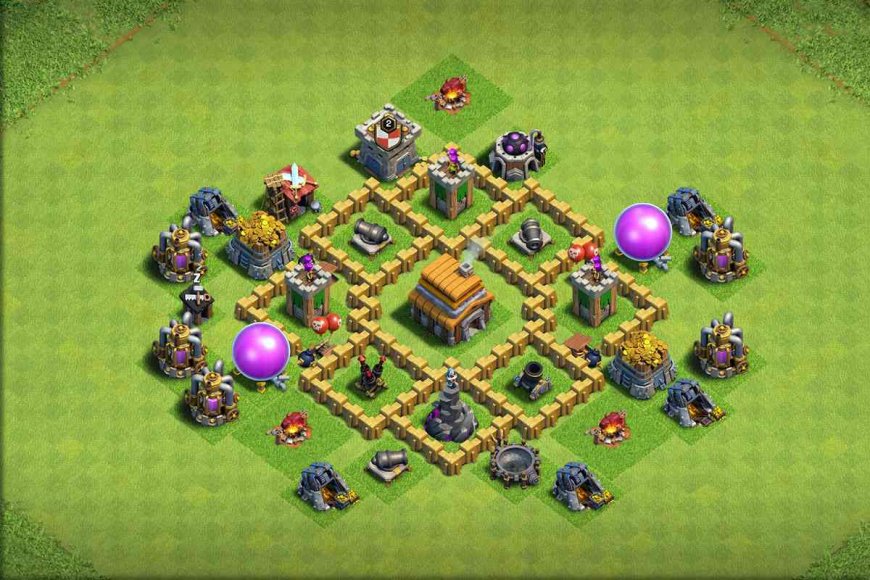 Best TH5 Trophy Base Design for Clash of Clans - ClashCodes