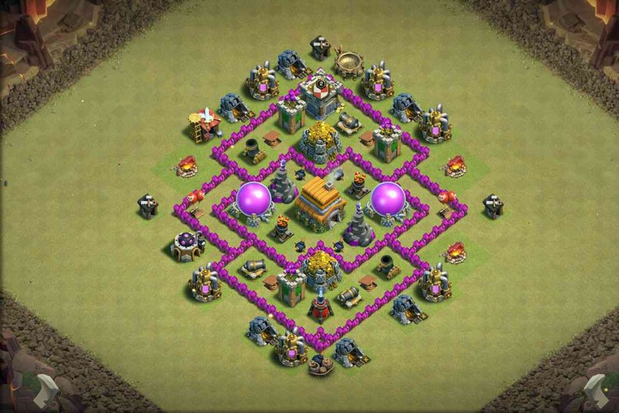 Unbeatable TH6 War Base For Clash of Clans - 2025