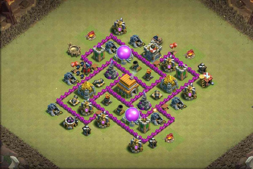 Best TH6 War Base Design - 2025