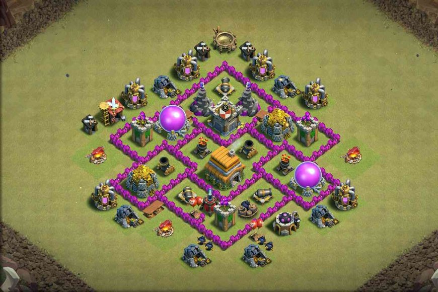 Powerful TH6 War Base Strategy for CoC - 2025