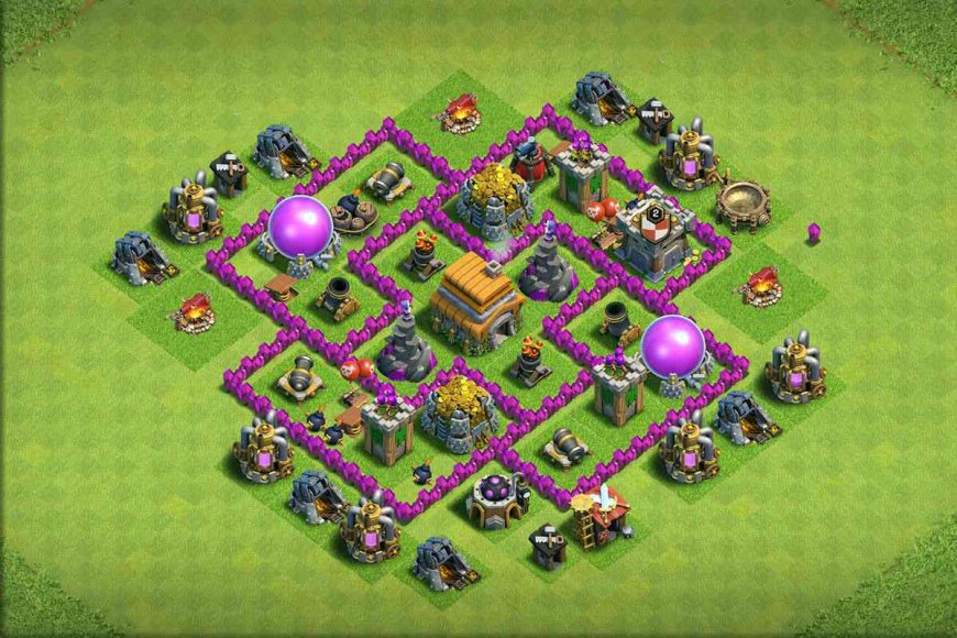 Top TH6 Farming Base Layout for Resources - 2025