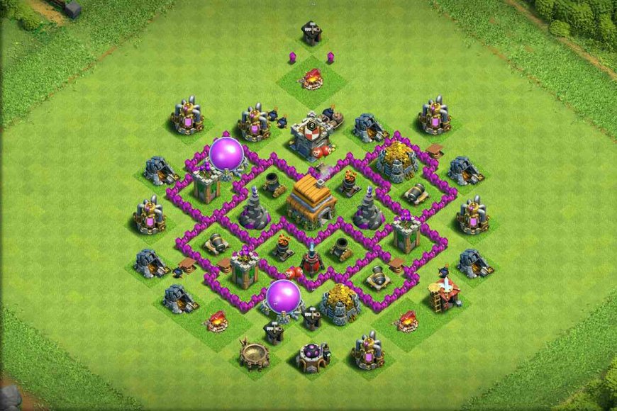 Legendary CoC TH6 Trophy Base for Easy Wins - 2025