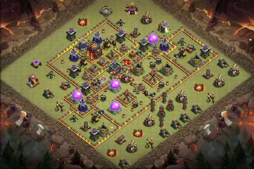 Defend Your Clan: Perfect TH10 War Base Anti-3 Star Layout - 2025
