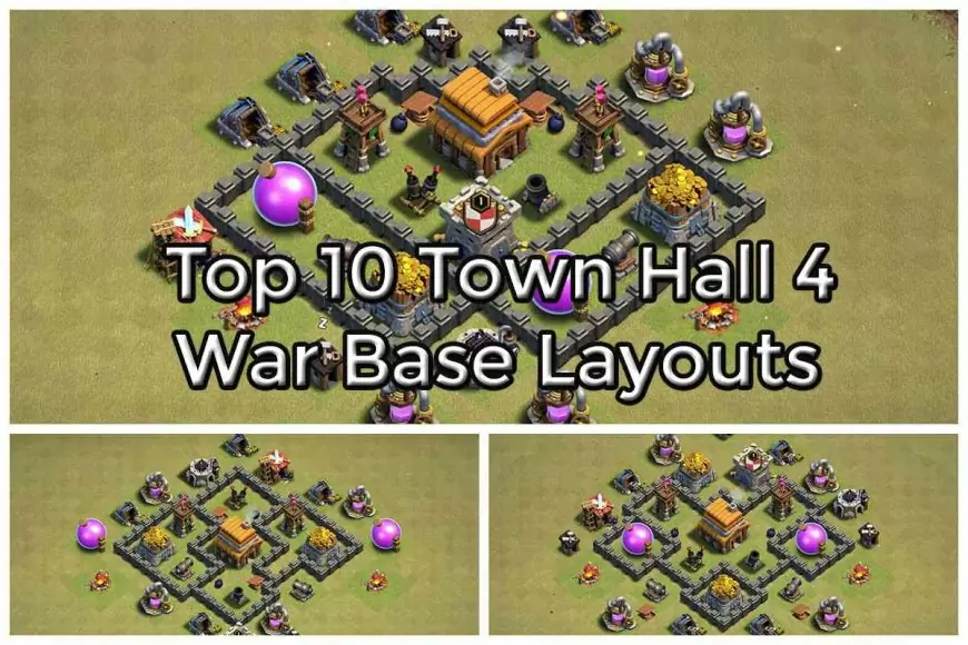 Town Hall 4 War Base Layouts with Links | Clash of Clans 2024 (Top 10 ...