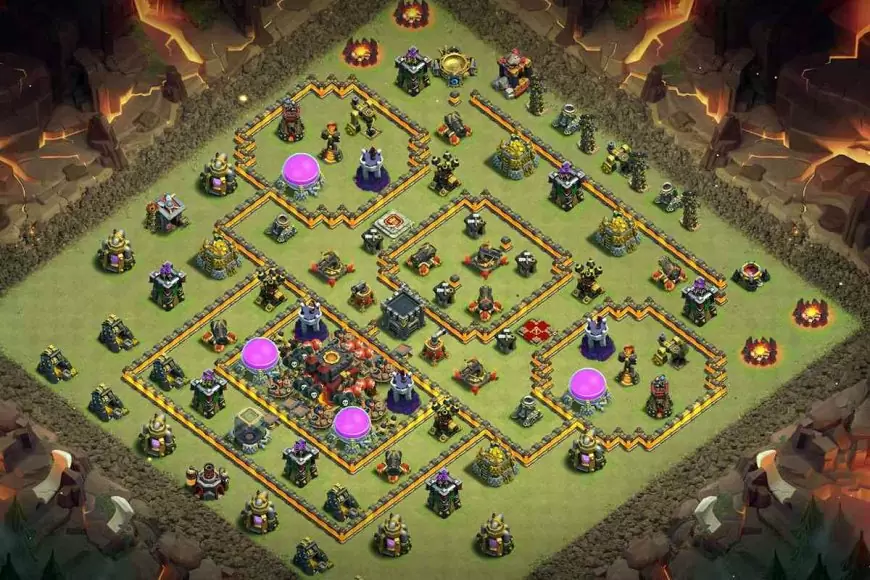 Best TH10 War Base Layout: Anti Everything - 2025