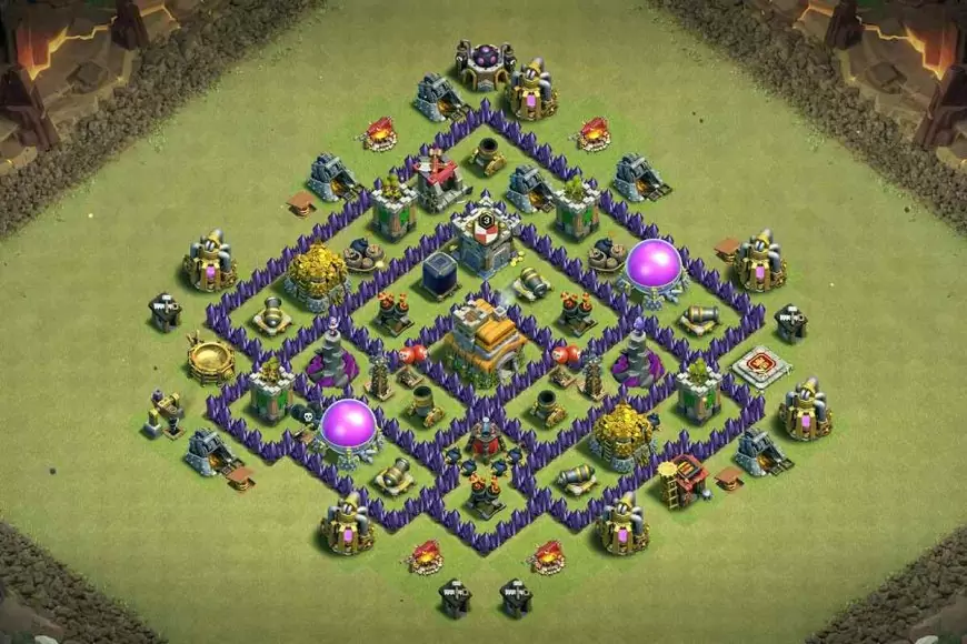 Highest Rated TH7 War Base for COC - 2025