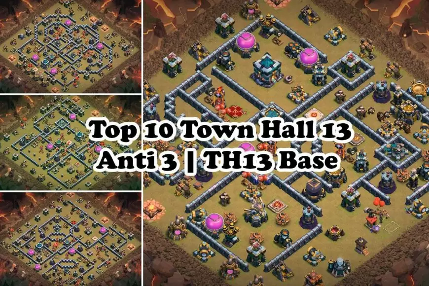 Top 10 Best TH13 Layouts Anti 3 Star | Town Hall 13 War Base - COC - 2024